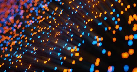 플레어 추상 파란색과 주황색 디지털 이진 코드 매트릭스 배경 미래 지향적인 빅 데이터 정보 기술 데이터 센터 블록 체인 인터넷 고속 0명에 대한 스톡 사진 및 기타 이미지