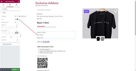 how to configure and style woo product stock widget with elementor