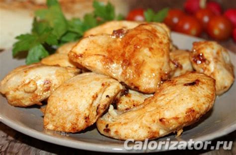 Куриная грудка жареная - калорийность, состав, описание - Calorizator.ru