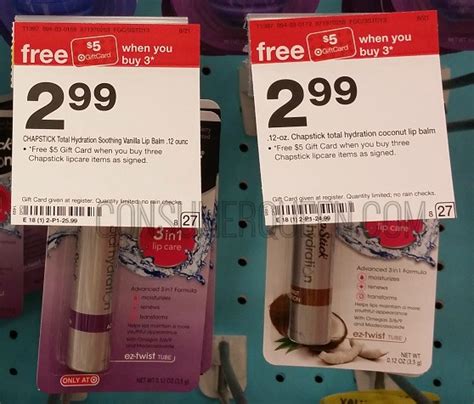 Chapstick Total Hydration Lip Care Only 33¢ At Target Consumer Queen