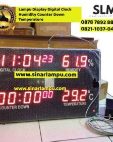 Lampu Display Jam Digital Clock JH Y Sinar Lampu Mentari