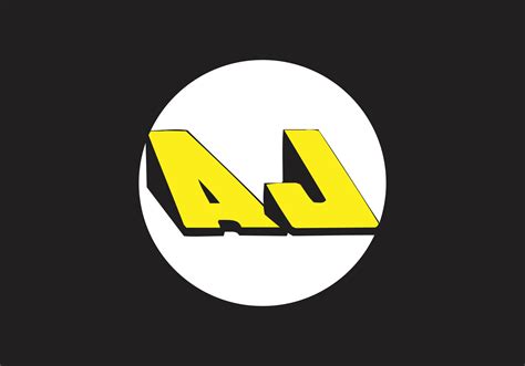 This Is A Creative Aj Letter Icon Design 4885759 Vector Art At Vecteezy