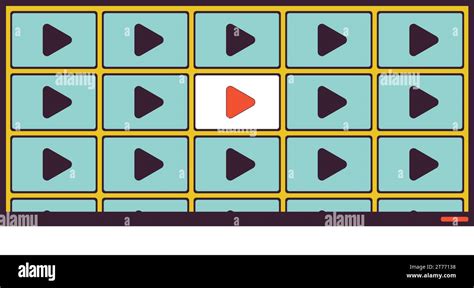 Multimedia Wall 2d Linear Cartoon Object Stock Vector Image And Art Alamy