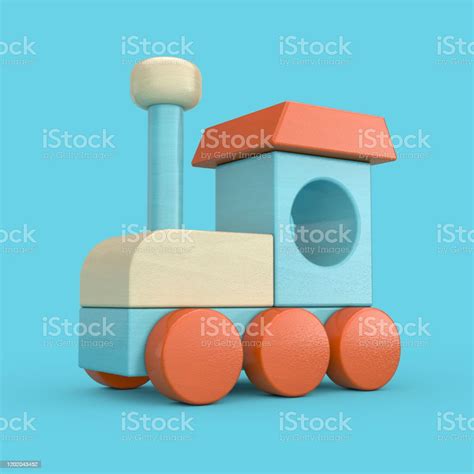 다채로운 어린이 나무 장난감 기관차 열차입니다 3d 렌더링 0명에 대한 스톡 사진 및 기타 이미지 0명 개념 건설 산업 Istock