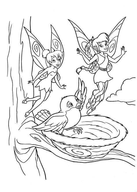 Tinkerbell Cast Coloring Pages Tinkerbell Cast Coloring Pages