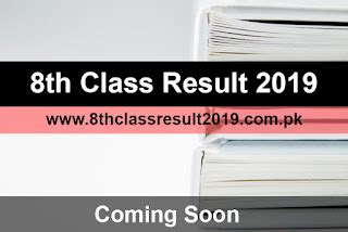 PEC 8th Class Result 2019