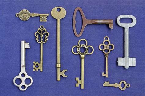 Premium Photo Metal Keys From Different Locks