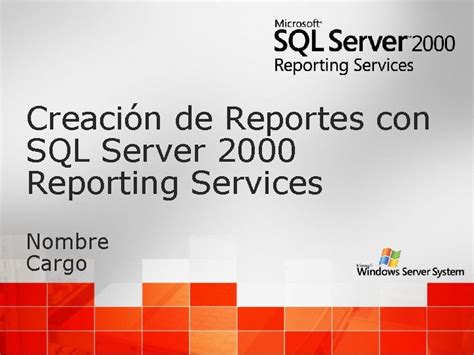 Creacin De Reportes Con SQL Server Reporting