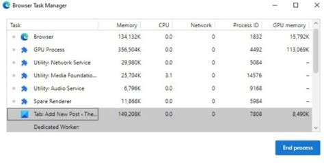 Microsoft Edge High Memory Usage In Windows 11