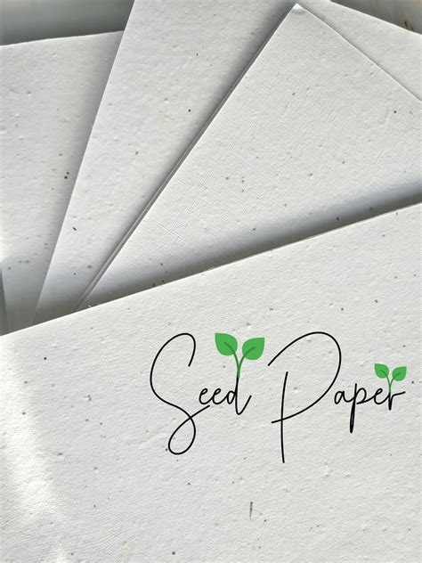 Printable A4 Seed Paper Printer Safe White Printable