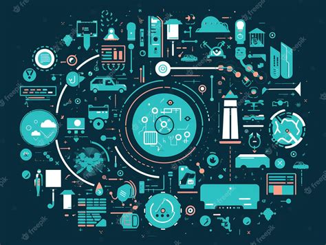Premium Ai Image Iot Communication Protocols Illustration