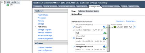 Configure NIC Teaming In ESXi Server