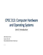 00 Intro Pdf CPSC 313 Computer Hardware And Operating Systems Unit 0 Introduction 2022