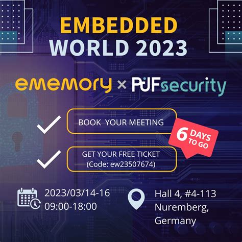 Ememory On Linkedin Come To Meet Us And Explore Our Puf Based Security