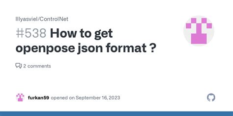 How To Get Openpose Json Format · Issue 538 · Lllyasvielcontrolnet