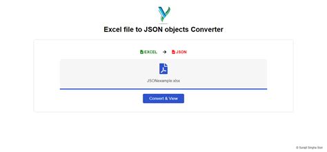GitHub Surajit Singha Sisir Excel File To JSON Converter The Excel File To JSON Converter