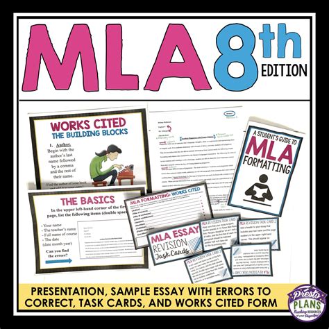 MLA FORMATTING PRESENTATION AND ACTIVITIES Prestoplanners Com