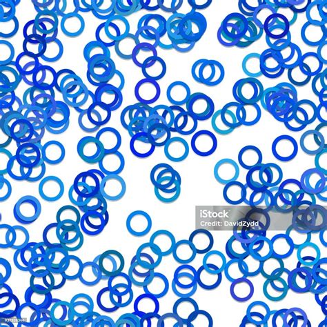 원활한 원형 패턴 배경벡터 일러스트에서 그림자 효과 함께 블루 톤 반지 0명에 대한 스톡 벡터 아트 및 기타 이미지 0명 3차원 형태 개념 Istock