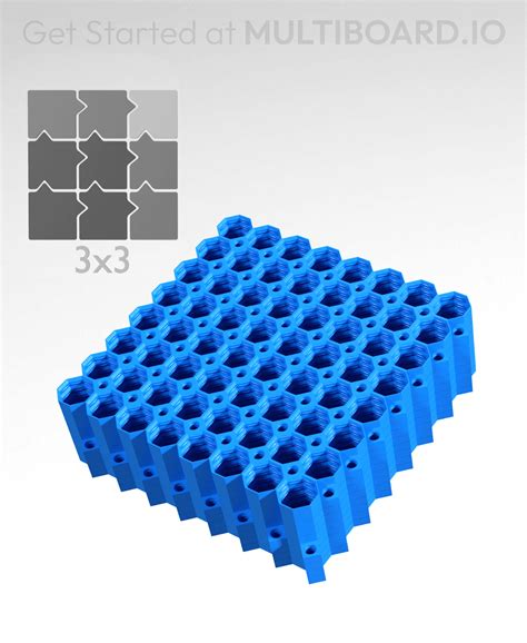 8x8 Tiles 3x3 Board Ironing Stack 3d Model By Multiboard On Thangs