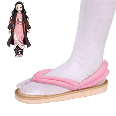 Anime Demon Slayer Cosplay Shoes Kimetsu No Yaiba Kamado Tanjirou Clogs