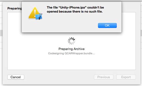 [vuforia xcode] carwrapper bundle specifies a non existent file for