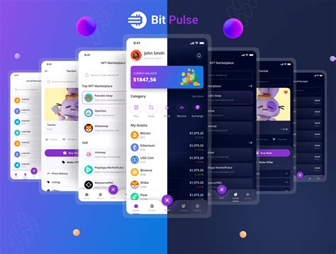 Bit Pulse Crypto Wallet Mobile App Images Behance