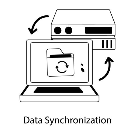 Trendy Data Synchronization 43339558 Vector Art At Vecteezy