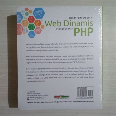 Buku Dasar Pemrograman Web Dinamis Menggunakan Php Lazada Indonesia