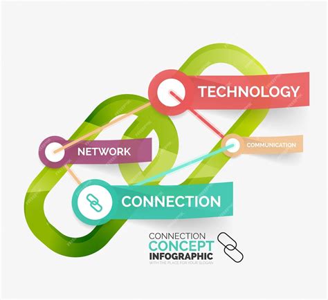 Premium Vector Vector Connection Concept Infographic