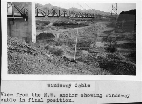Anchor Cables Used On The Dome Suspension Bridge In Yuma Arizona
