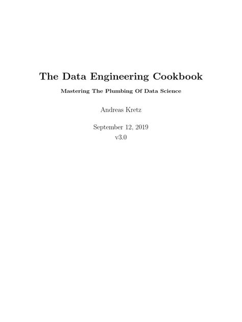 data engineering cookbook pdf apache spark apache hadoop