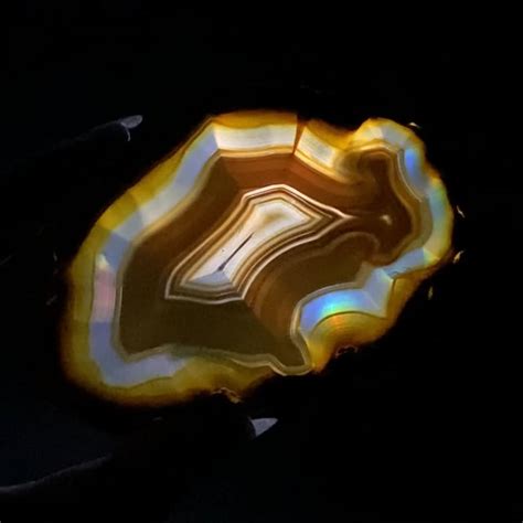 Agate Var Iris Agate Rainbow Iridescence Java Indonesia