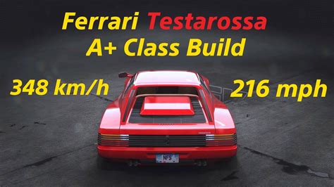 Nfs Unbound A Class Build Ferrari Testarossa Youtube