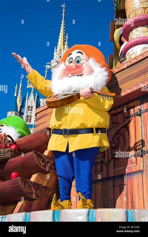 Doc A Dwarf Disney Dreams Come True Parade Magic Kingdom Disney World Orlando Florida Usa