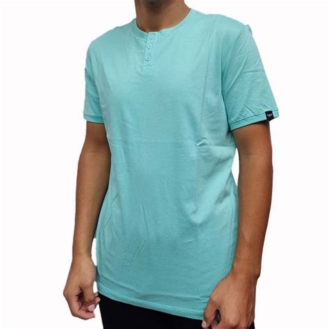 Polo Celeste Henley Caballero Justo