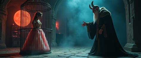 Princess And Demonic Wizard Stable Diffusion Online