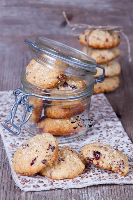 Овсяное печенье с клюквой и кунжутом Frune4ka — Livejournal