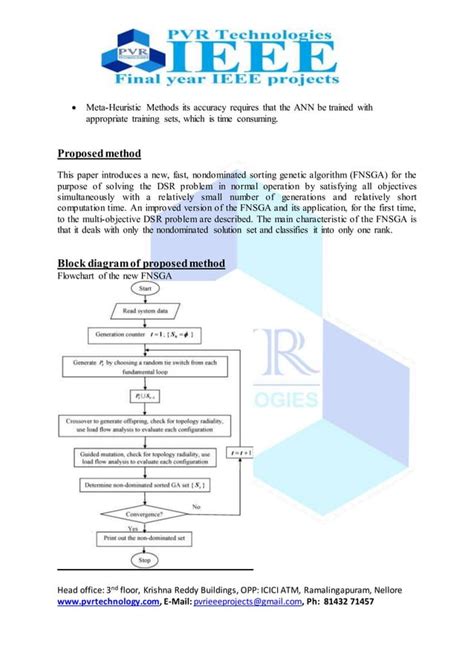 A Fast Non Dominated Sorting Guided Genetic Algorithm For Multi Objective Power Distribution