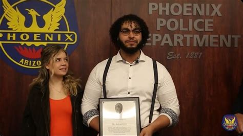 Phoenix Police Honor Man Who Saved Girl From Assault Downtown