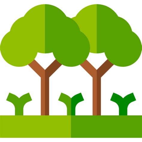Tree Basic Straight Flat Icon