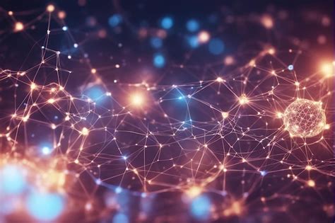 Premium Ai Image Cyber Big Data Flow Blockchain Data Fields Network