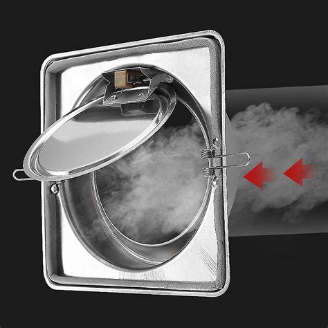 100 180mm Round Pipe Draft Blocker Backdraft Damper One Way Ventilation