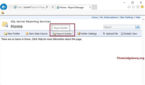 Create A New Report In Ssrs Report Builder Wizard