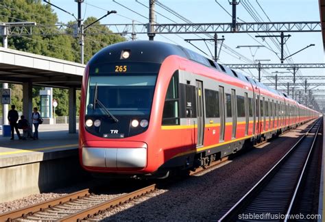 Japanese Train Scene Stable Diffusion Online