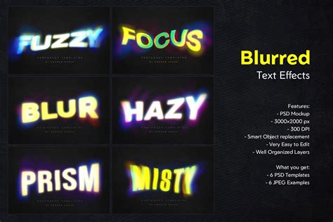 Gradient Blurred Text Effect Filtergrade