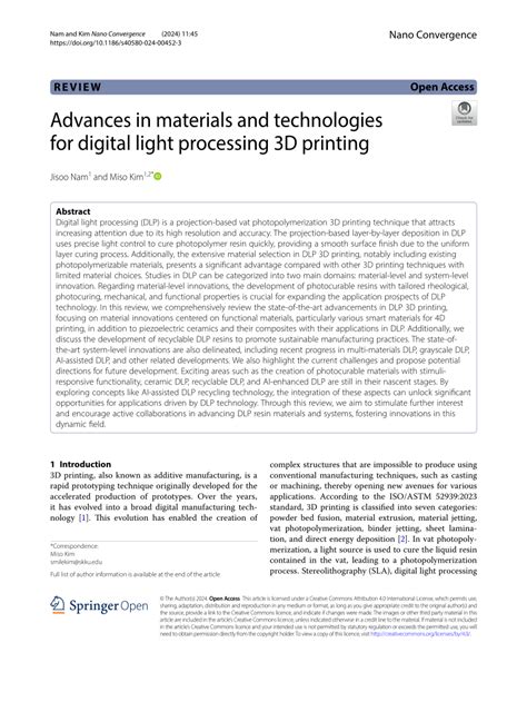 Pdf Advances In Materials And Technologies For Digital Light