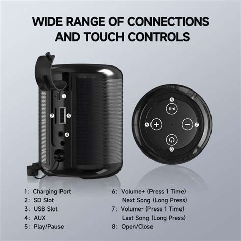 Promo Hora Original Mini Portable Speaker Bluetooth Wireless Aux