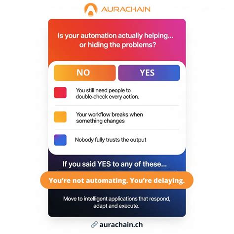 3 Signs Your “automation” Isnt Actually Helping Ops Aurachain