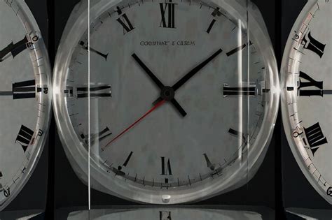 Premium Photo Relativity Of Time Clock With Variablespeed Hands