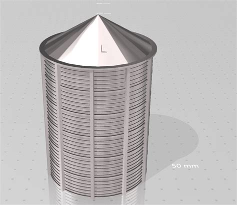 Stl File Grain Silo・3d Print Design To Download・cults